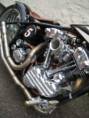 Cheeky Chica built by Krazy Horse Custom Cycles of England