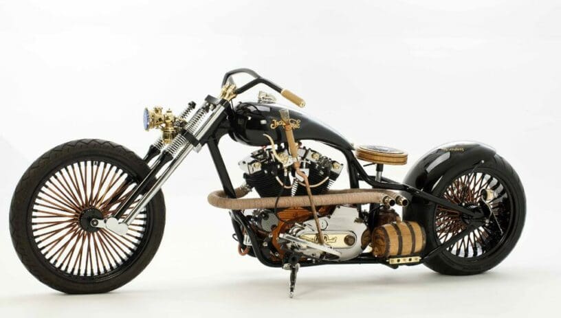 >Whiskey Bent built by Hoosier Daddy Choppers of U.S.A.