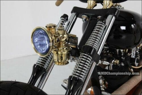 >Whiskey Bent built by Hoosier Daddy Choppers of U.S.A.