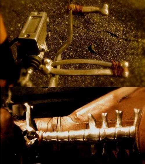 Motley Crue Leather Chopper built by Counts Kustoms of U.S.A.