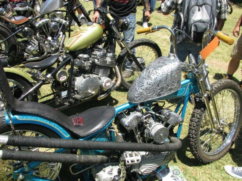 Otto Carter Engraved Knucklehead built by Garage Built Bikes of U.S.A.