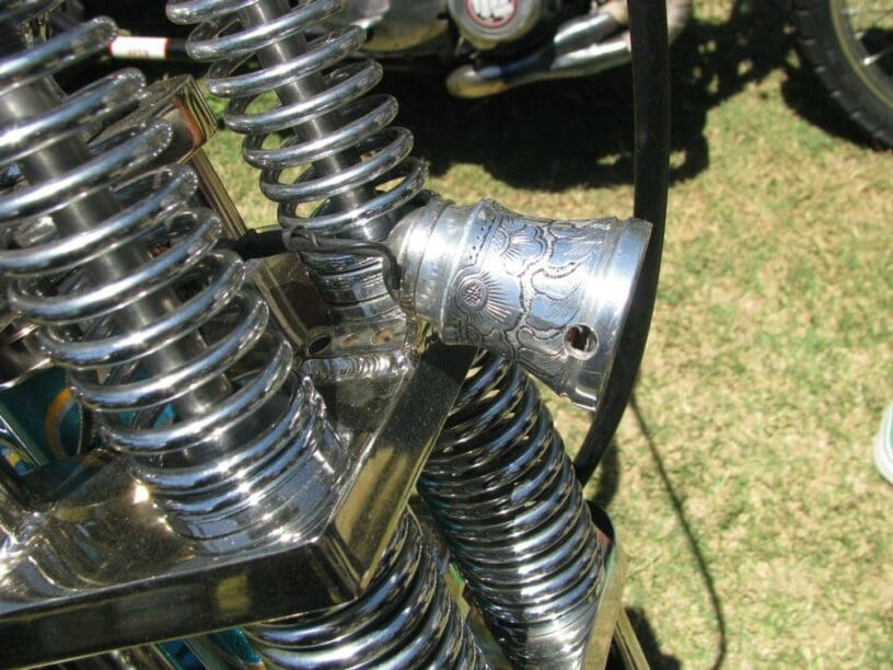 Otto Carter Engraved Knucklehead built by Garage Built Bikes of U.S.A.