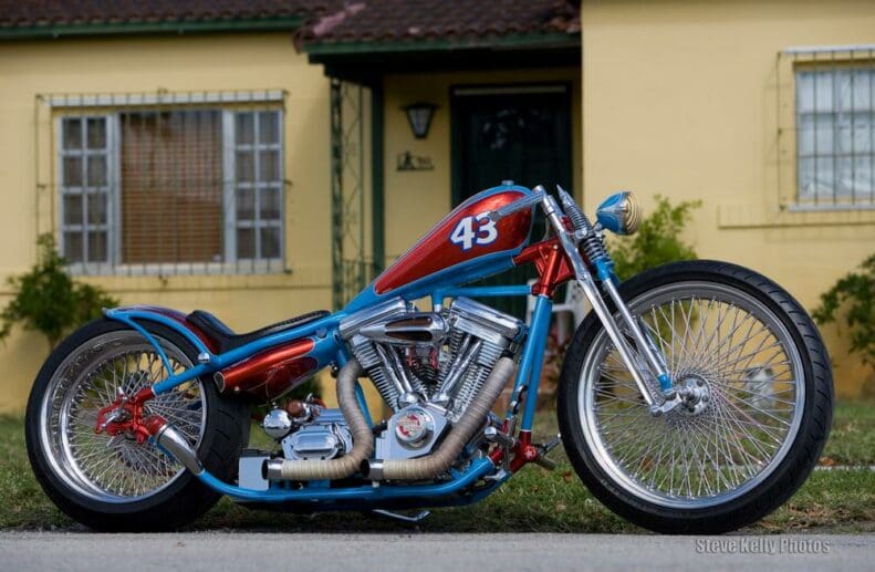 Warren Lane’s 43FTP built by Garage Built Bikes of U.S.A.