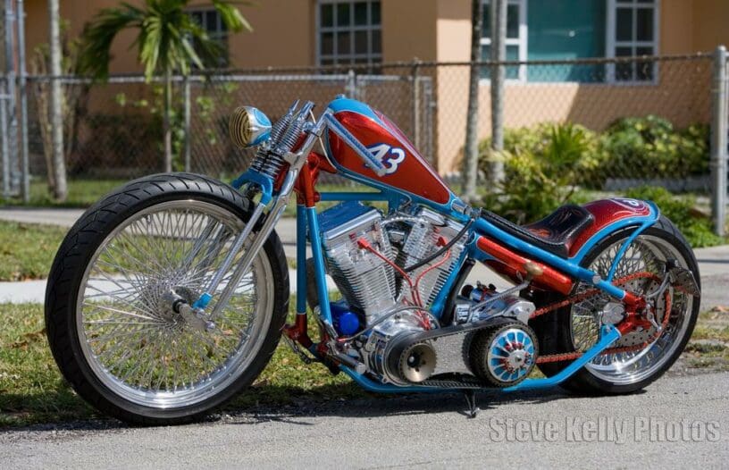 Warren Lane’s 43FTP built by Garage Built Bikes of U.S.A.
