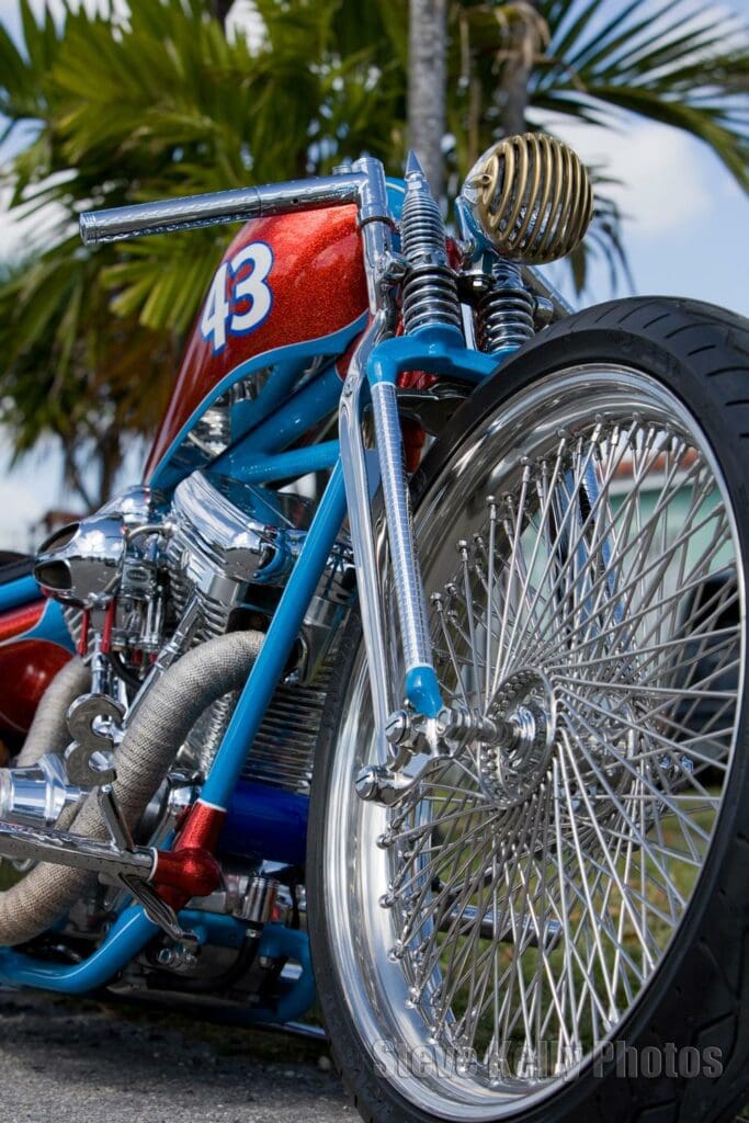 Warren Lane’s 43FTP built by Garage Built Bikes of U.S.A.