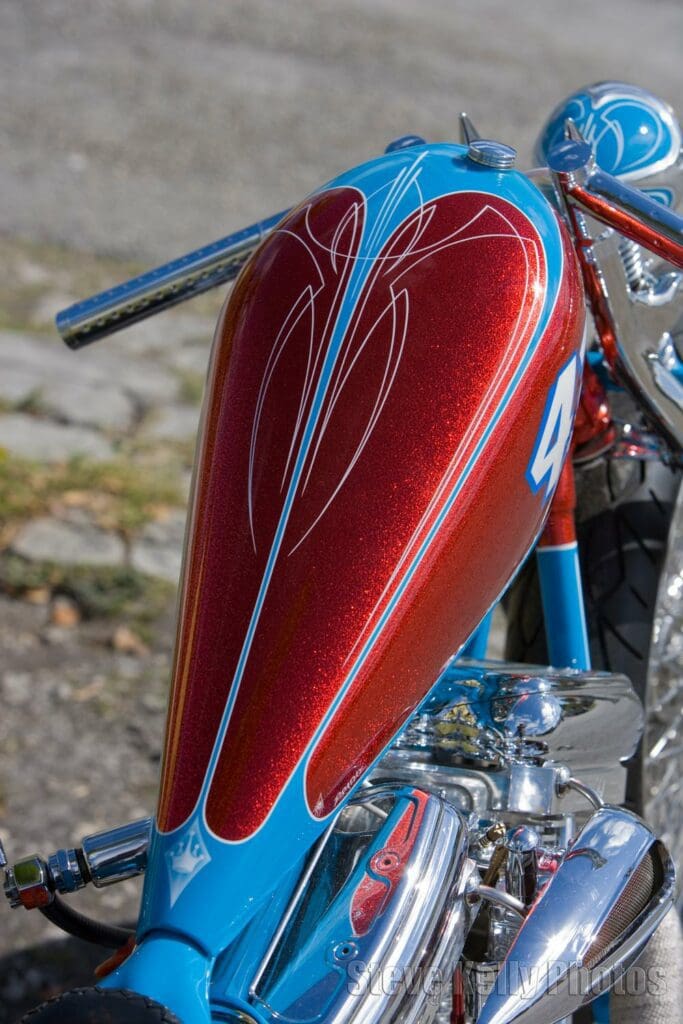 Warren Lane’s 43FTP built by Garage Built Bikes of U.S.A.