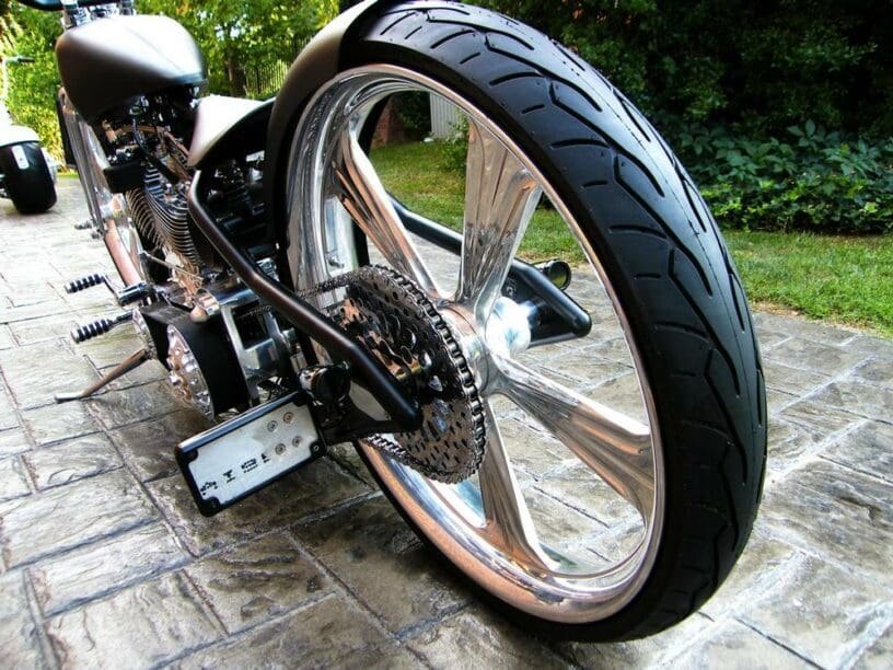 Black Boardtracker built by Rods & Rides Motorcycle Company of U.S.A.