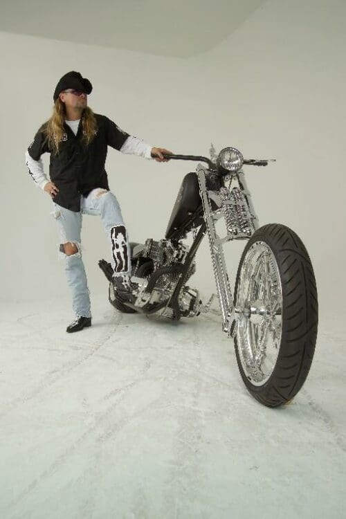 Strip Club Pole Bike built by Strip Club Choppers of U.S.A.