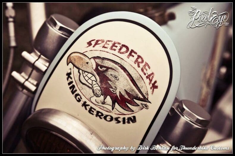 Rockabilly Speed Freak built by Thunderbike Harley Davidson of Germany