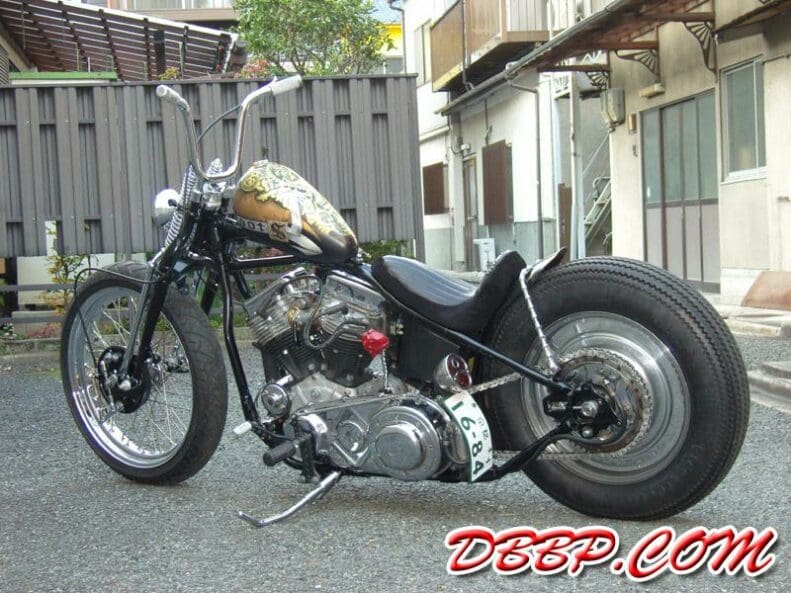 Panhead built by Luck Motorcycles of Japan