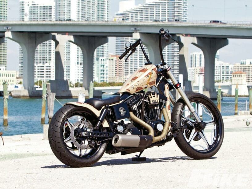 Desert Storm Dyna built by Thug Custom Cycles of U.S.A.