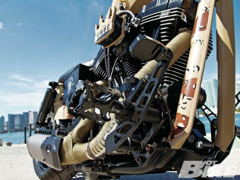 Desert Storm Dyna built by Thug Custom Cycles of U.S.A.