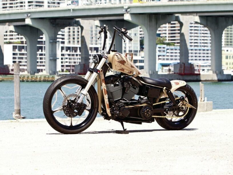Desert Storm Dyna built by Thug Custom Cycles of U.S.A.