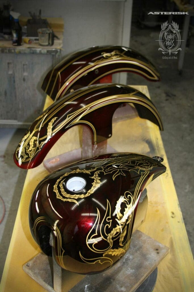 Rot Kaiser built by Asterisk Custom Motorcycle Works of Japan