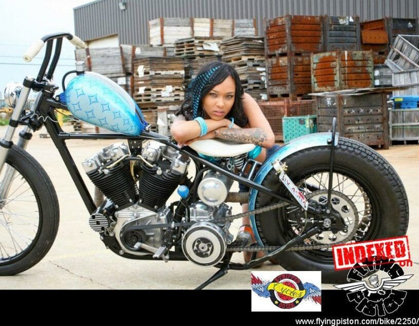 Ine Blue built by Stripped Down Choppers of U.S.A.