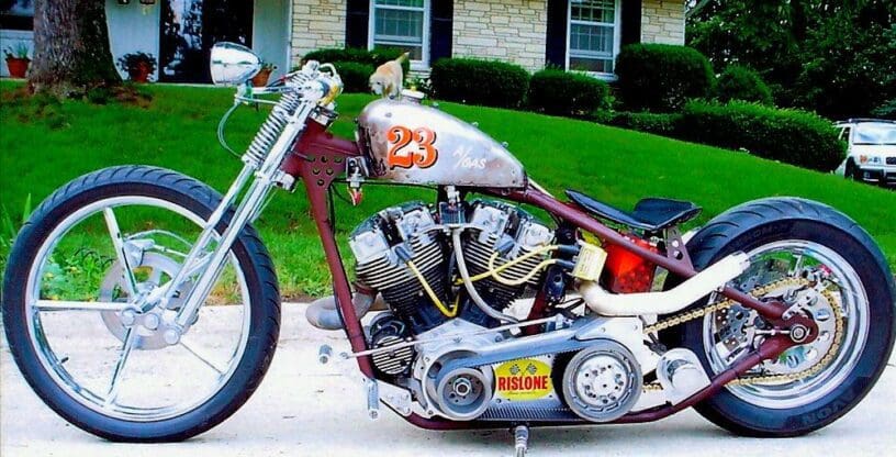 Brad Pitt's Split Tank #23 built by Church of Choppers - Jeff Wright of ...