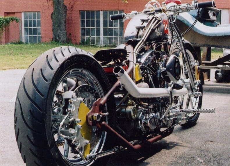 Brad Pitt's Split Tank #23 built by Church of Choppers - Jeff Wright of ...