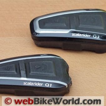 Cardo Scala Rider Q1 - Q3 Intercom Review - webBikeWorld