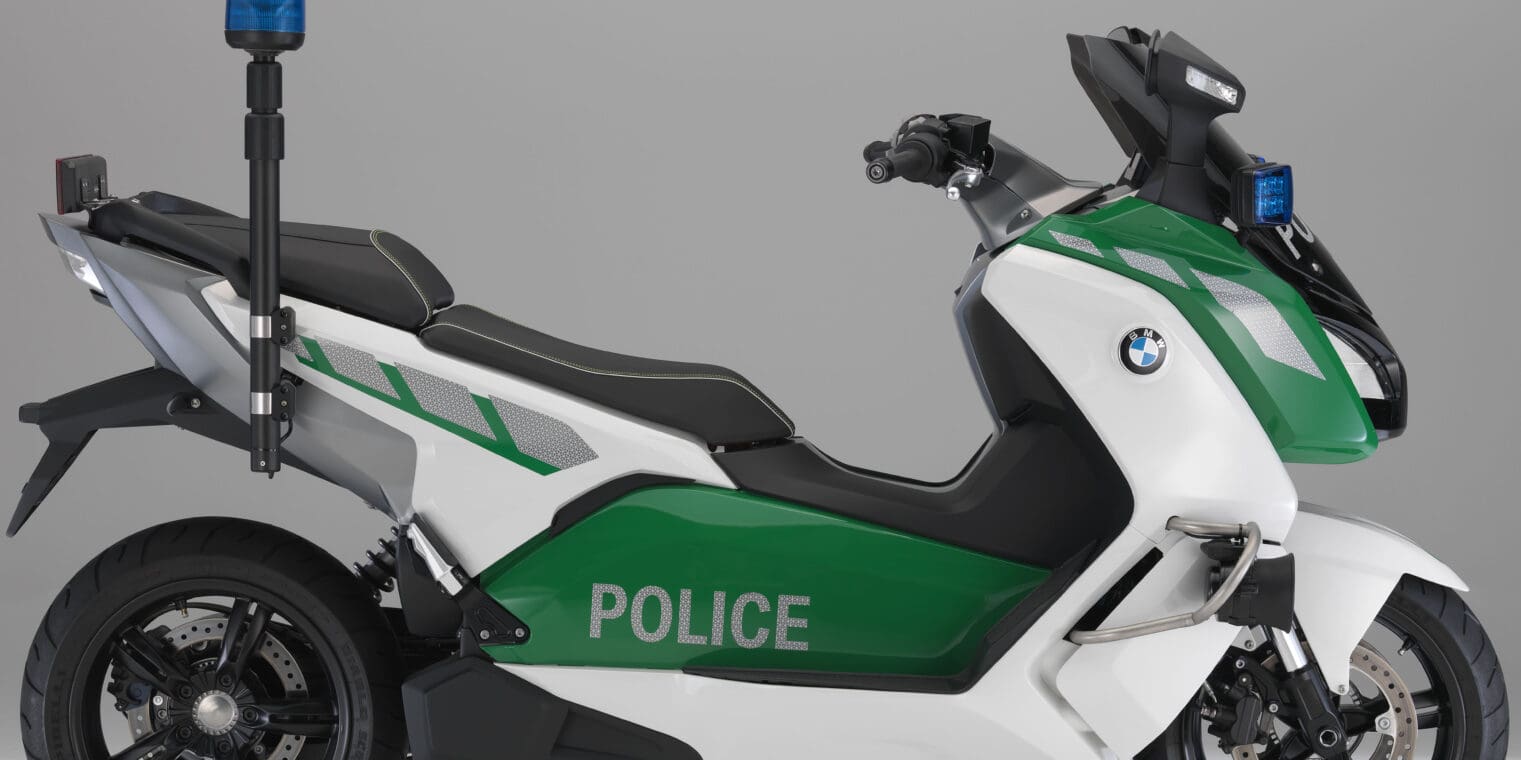 BMW's electric police scooter - webBikeWorld