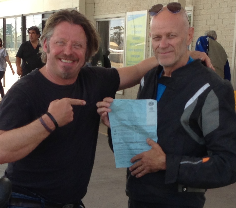 Charley Boorman at bike show - webBikeWorld