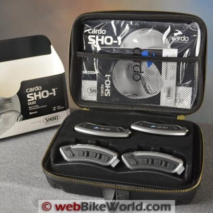 Cardo SHO-1 Intercom Review - webBikeWorld