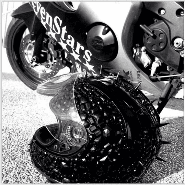 Crystal Helmet Designs- How to BLING the crap out of your Helmet ...