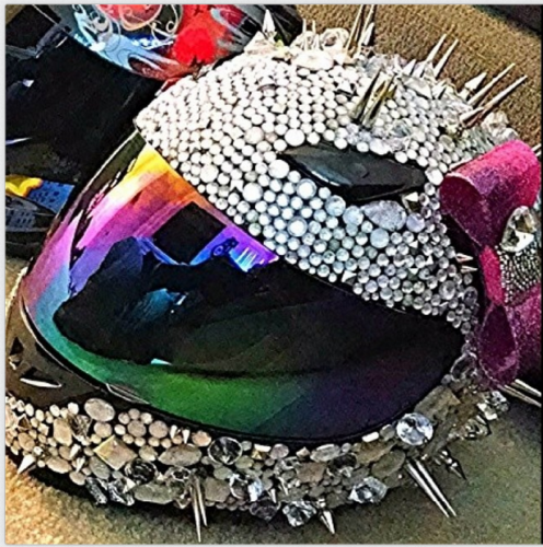 Crystal Helmet Designs- How to BLING the crap out of your Helmet ...