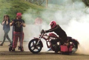Pink Triumph built by Garage Built Bikes of England
