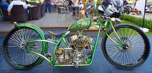 The Green Chicano built by Lycan Customs of U.A.E.
