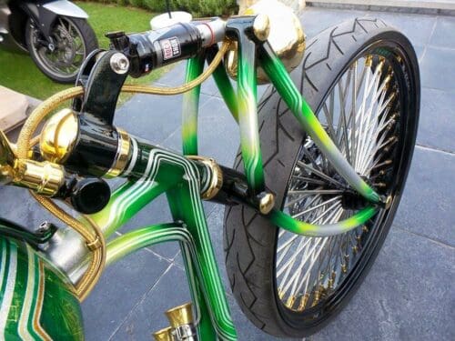 The Green Chicano built by Lycan Customs of U.A.E.