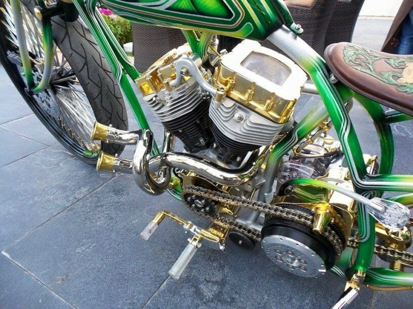 The Green Chicano built by Lycan Customs of U.A.E.