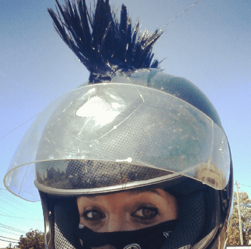 101 Awesome Motorcycle Helmet Mohawks - webBikeWorld