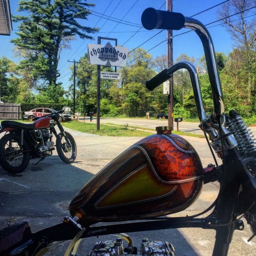 Golden Piss Flippah built by Choppahead of U.S.A.