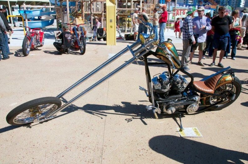 Long Bike built by Chaos Cycle of U.S.A.