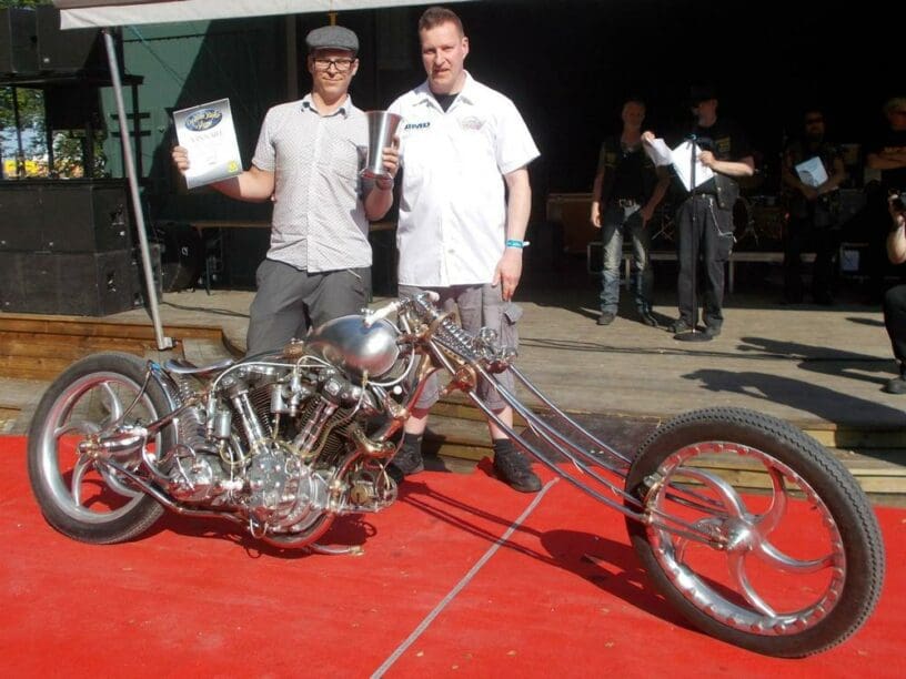 WSA Motorcycle built by Garage Built Bikes of Finland