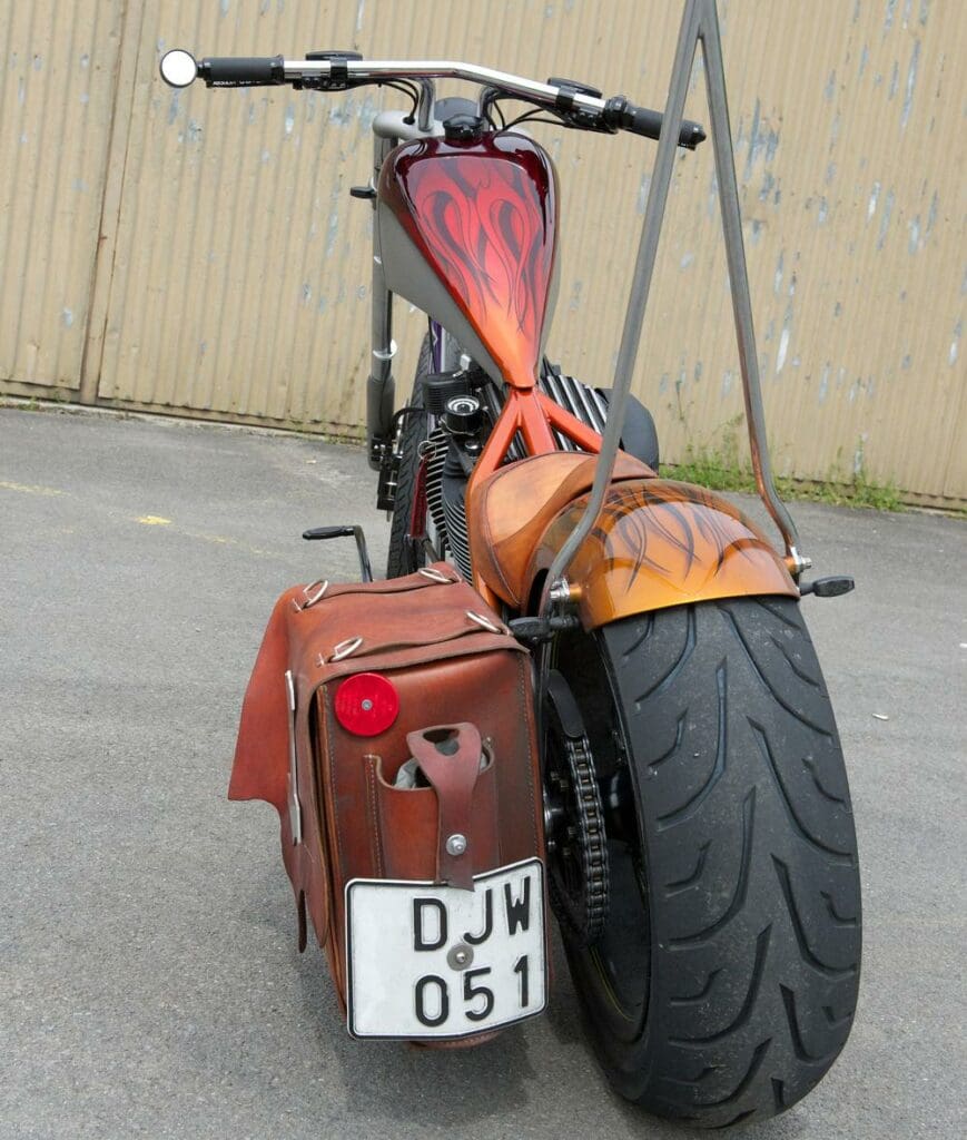 Northern Prairie Goddess built by Hogtech Choppers of Sweden