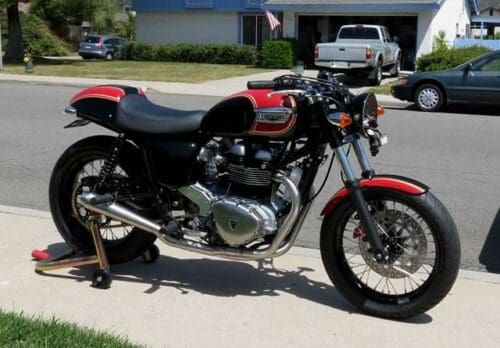 Scottish Thruxton built by Mule Motorcycles of Scotland