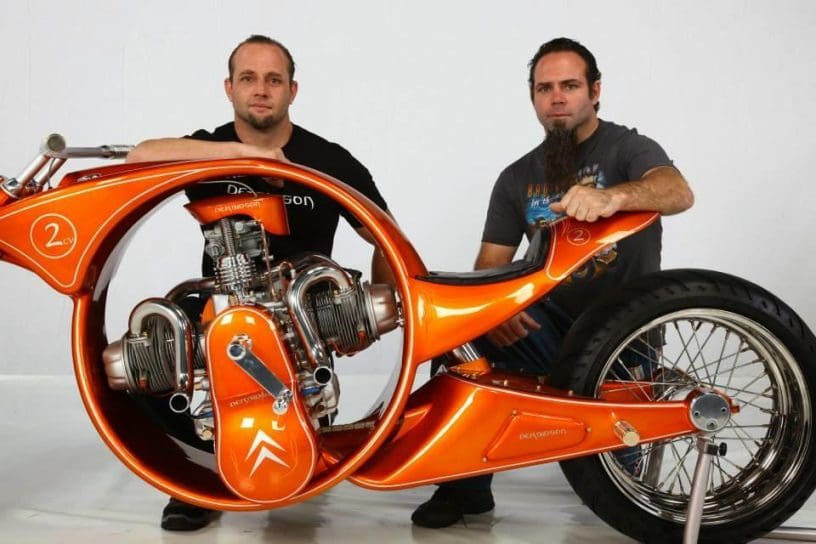 Moto Citroen 2CV built by Derbidson of Spain