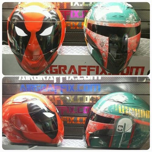 Deadpool Motorcycle Helmets - webBikeWorld