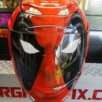 Deadpool Motorcycle Helmets - webBikeWorld