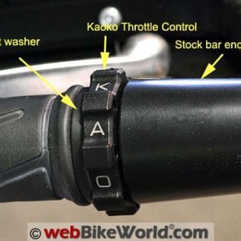 Kaoko Throttle Control for the Kawasaki Versys - webBikeWorld