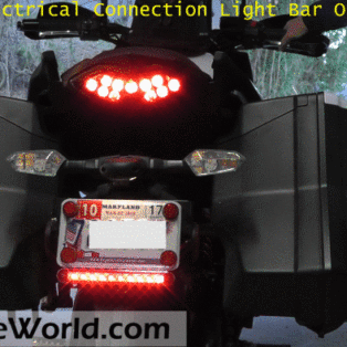 License Plate LED Brake Light - webBikeWorld