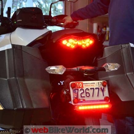 License Plate LED Brake Light - webBikeWorld