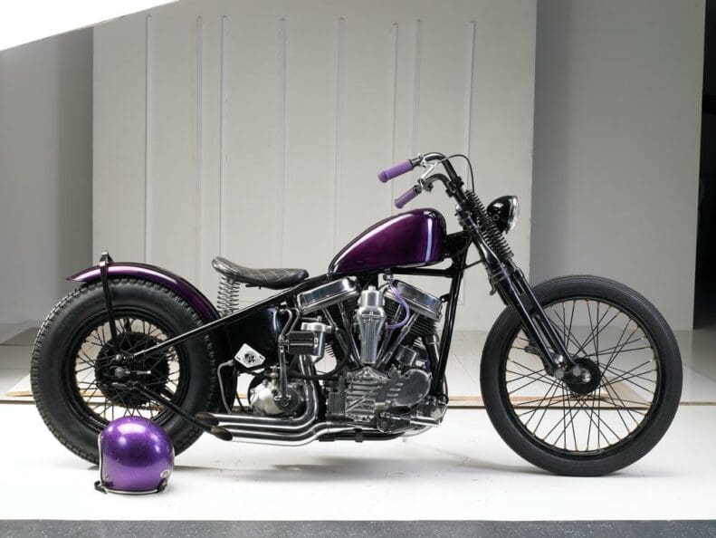 52 Panhead built by Ace of Spades of Italy