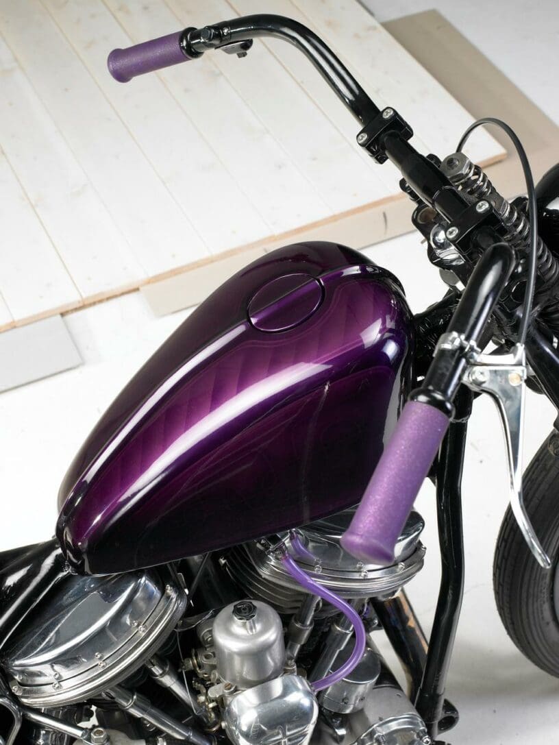 52 Panhead built by Ace of Spades of Italy