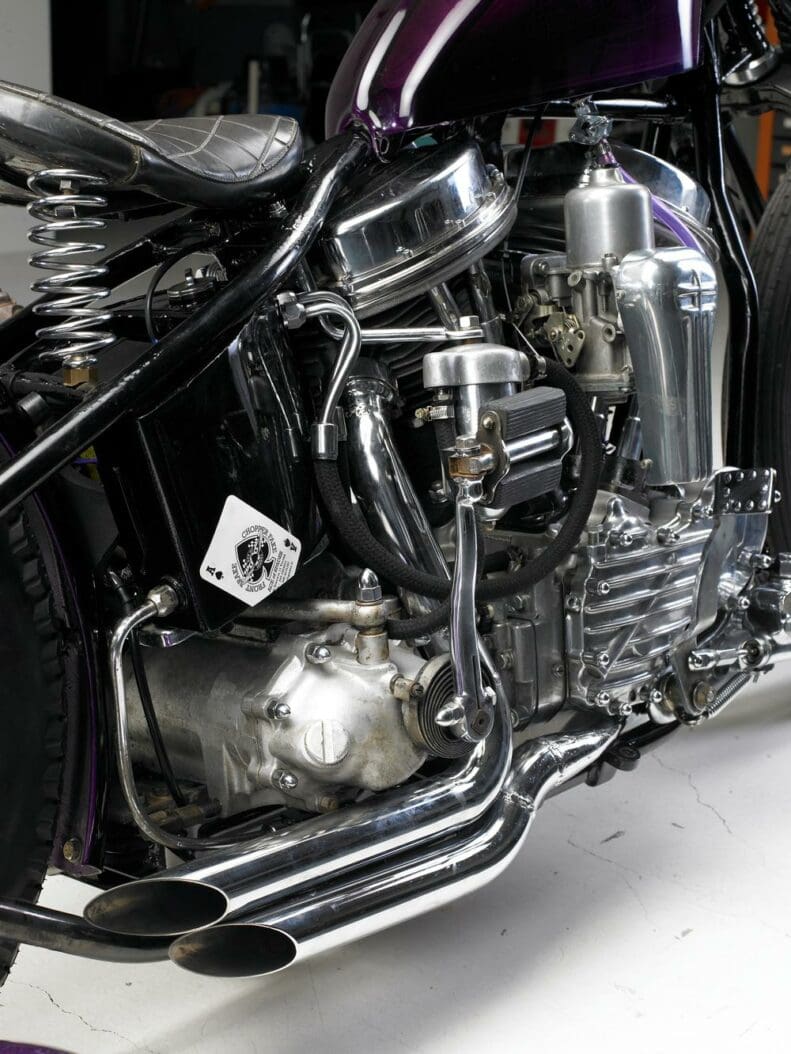 52 Panhead built by Ace of Spades of Italy