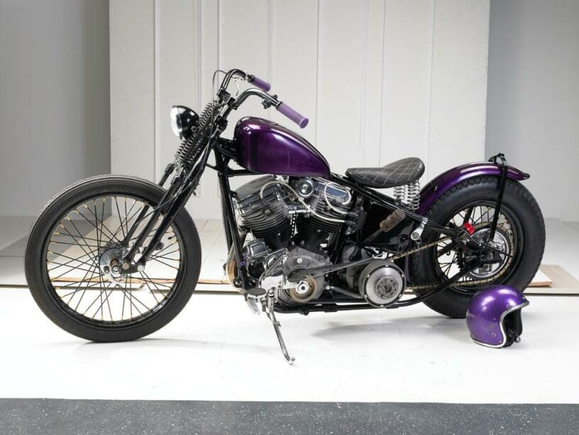 52 Panhead built by Ace of Spades of Italy