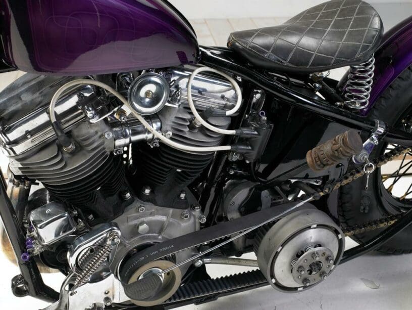 52 Panhead built by Ace of Spades of Italy