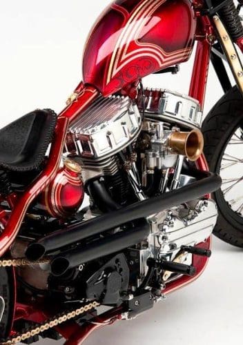 Cali-Custom Panhead built by Chassis Design Company of U.S.A.