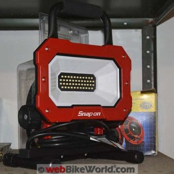 Snap-On LED Work Light Review - webBikeWorld